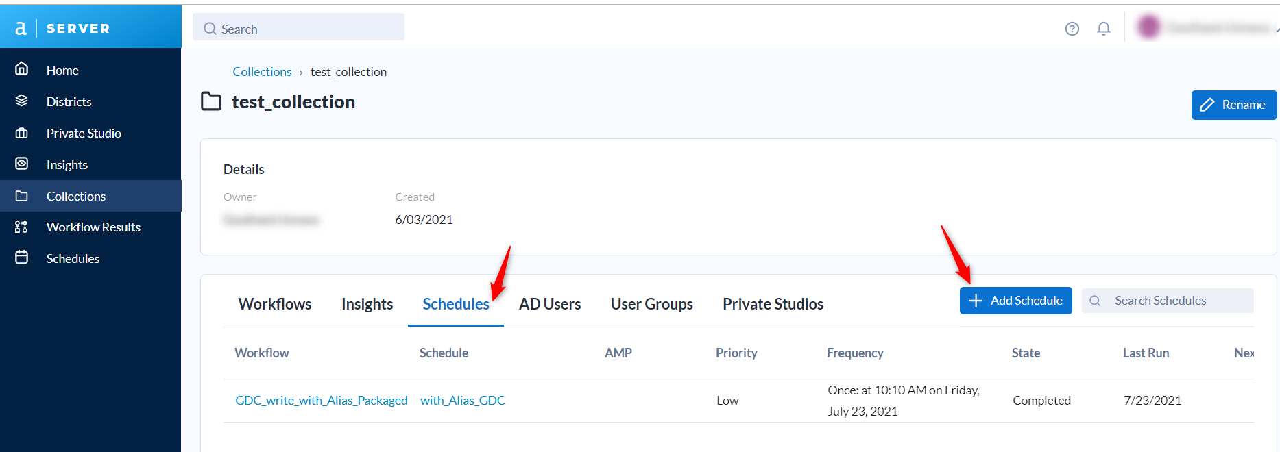 No valid fields were selected Error while running Alteryx server usage report