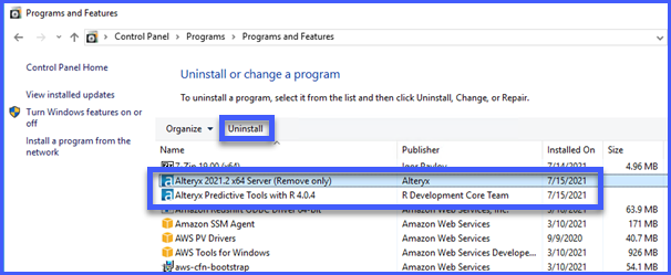 How To: Downgrade Alteryx Server