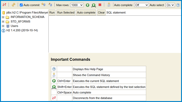 How To: Connect to the H2 Console